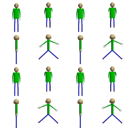 Baldi Sprites for Meme Maker