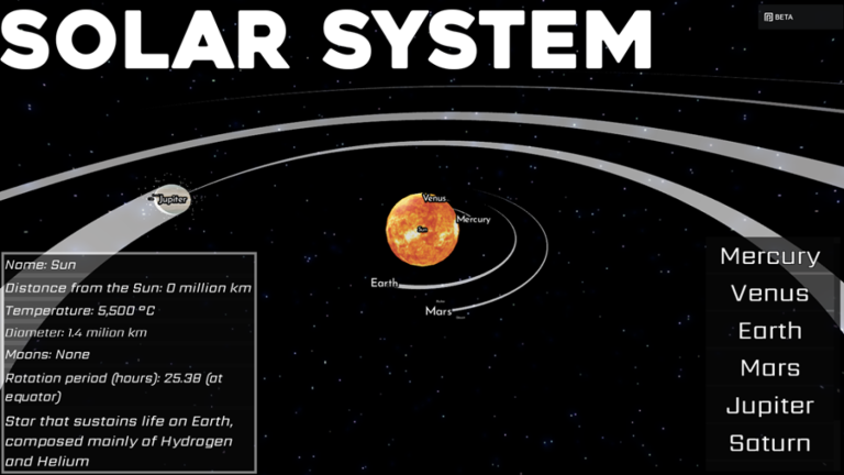 Sonnensystem-Simulation - Roblox