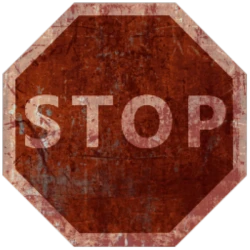 Rusty Stop Sign