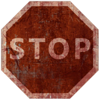 Rusty Stop Sign