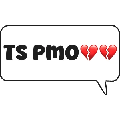 Ts PMO💔 Text Bubble | Roblox Item - Rolimon's