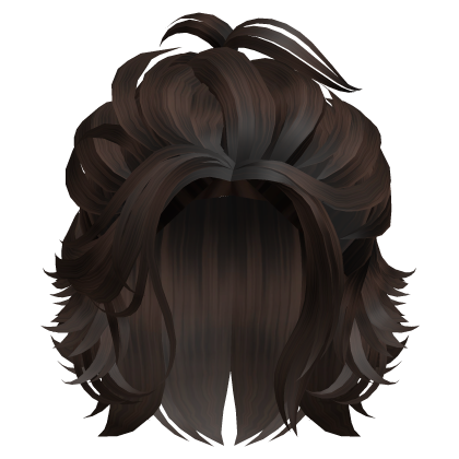 Pelo Emo Corto Marrón Oscuro Medio - Roblox