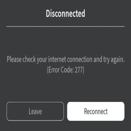 "disconnected" message