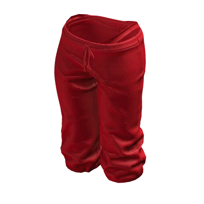 Scrunched Sweatpants (Red) | Roblox Item - Rolimon's