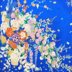 Colorful Floral Blue Pattern