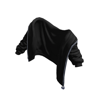 Chaqueta media negra sólida - Roblox