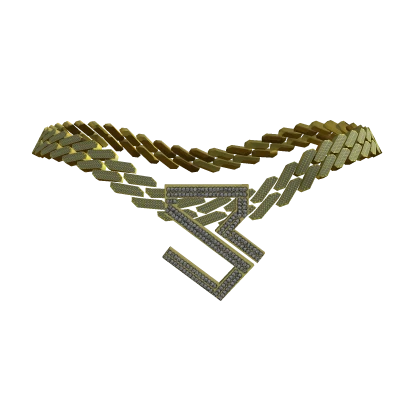 Seth Iced Out Gold Initials SR Chain (Wrestling) | Roblox Item - Rolimon's