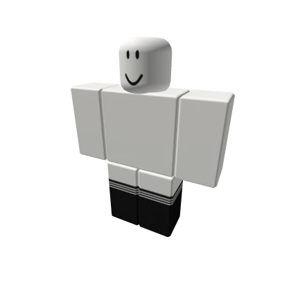 Black and White Thigh High Socks - Roblox