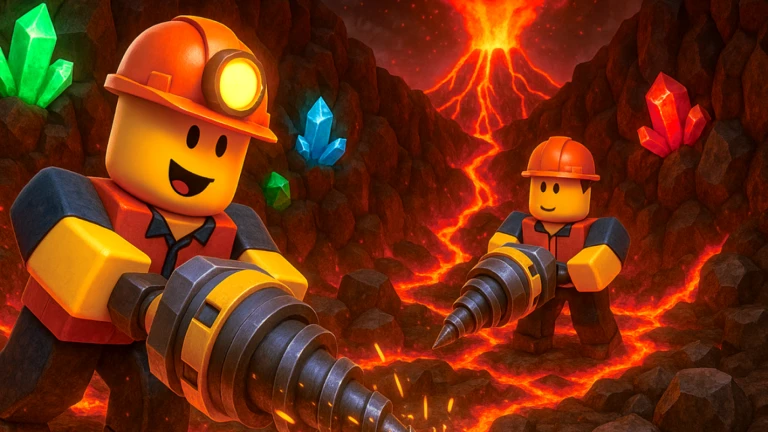 ¡MINA UN VOLCÁN! - Roblox