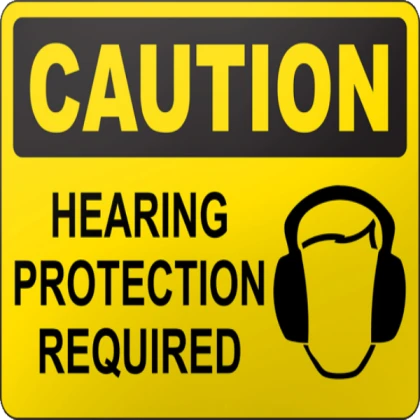 Hearing Protection Required Sign