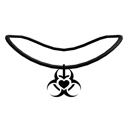heart shaped biohazard necklace | Roblox Item - Rolimon's