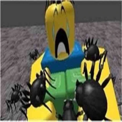 crying noob with spiders