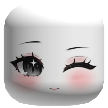 happy wink anime eyes kawaii cute chibi face | Roblox Item - Rolimon's