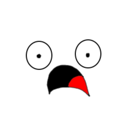 Scared face