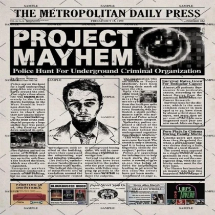 fight club newspaper