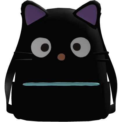 Jiji Black Anime Cat Backpack (3.0) | Roblox Item - Rolimon's