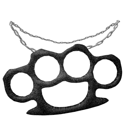 Oversized black scene glitter brass knuckle | Roblox Item - Rolimon's