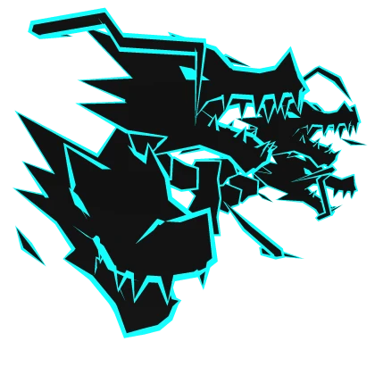 Cartoony Cyan Dragon Heads | Roblox Item - Rolimon's