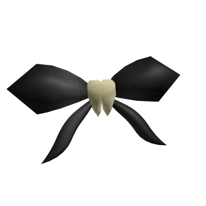 Black Lace Tooth Fairy Weirdcore Pastel Bow | Roblox Item - Rolimon's
