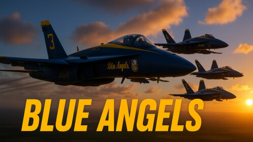 [جيت فايترز] Blue Angels Plane Simulator - Roblox