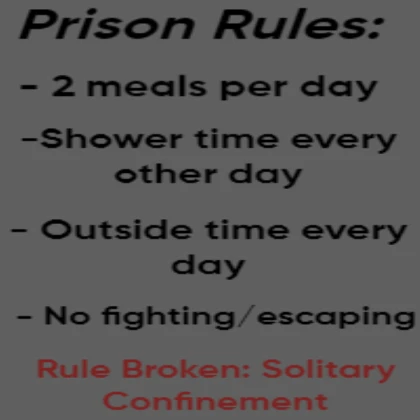 prison rules