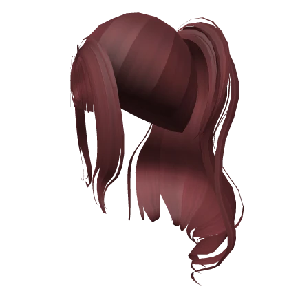 Red Wavy Ponytail w/ Straight Bangs | Roblox Item - Rolimon's