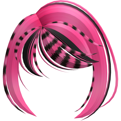 Gyaru Scene Rockstar Raccoon Drag Bangs in Rosa – Roblox