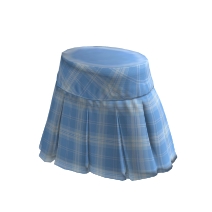 Falda escolar azul a cuadros - Roblox