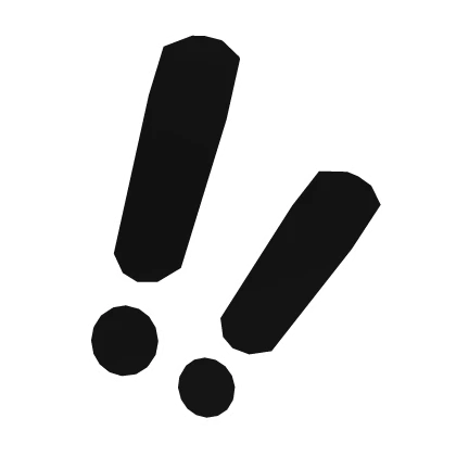 Black Exclamation Mark | Roblox Item - Rolimon's
