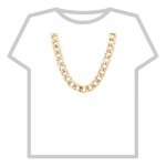 Bacon Gold T-shirt (With chain and buttons) - Roblox