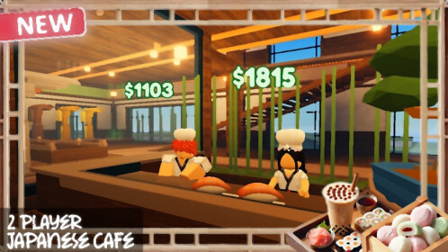 2 Jugador Cafe Tycoon Japonés - Roblox