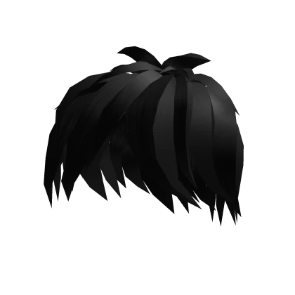 Vkei x Emo Black Manga Messy Hair ♡ | Roblox Item - Rolimon's