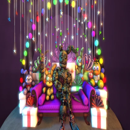 Fnaf Springtrap sitting