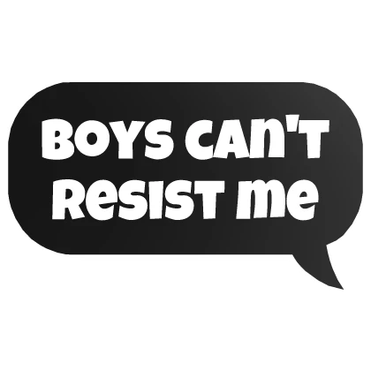 can't resist me text | Roblox Item - Rolimon's