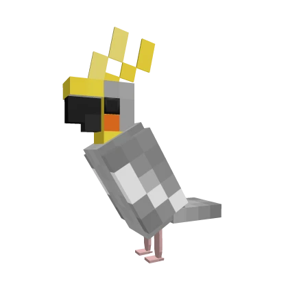 Minecraft Grey Parrot Head Accessory | Roblox Item - Rolimon's