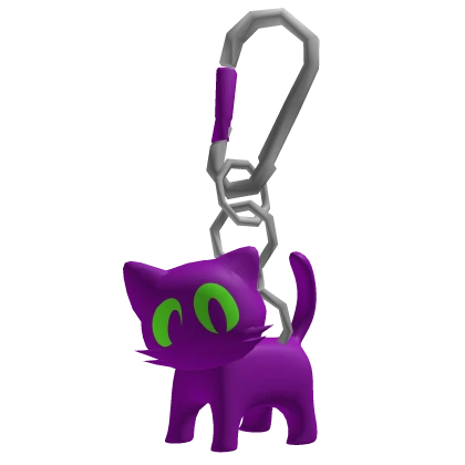 Purple Green Cat Keychain Y2K | Roblox Item - Rolimon's