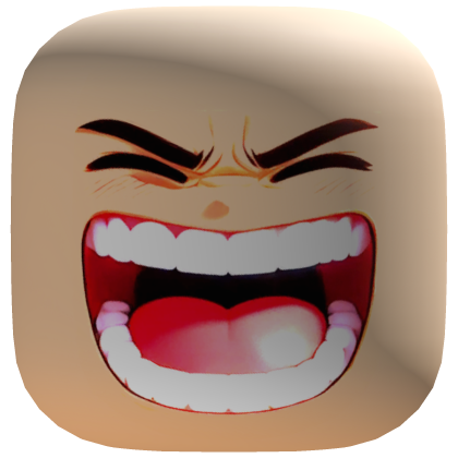 anime yelling face