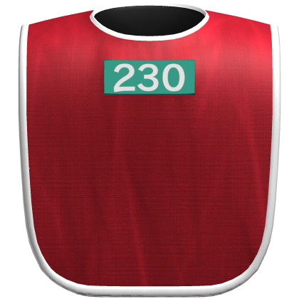 Thanos Squid Game 230 Chaleco de Jersey Rojo (3.0) - Roblox