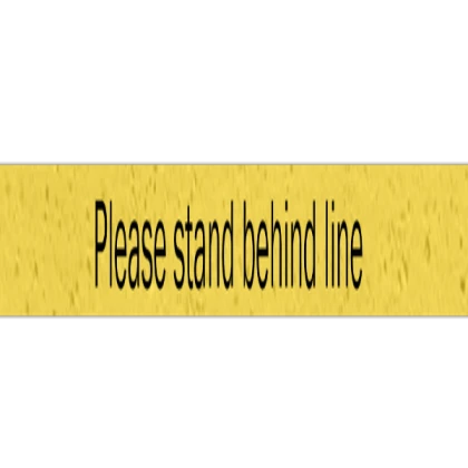 please stand behind line subway train