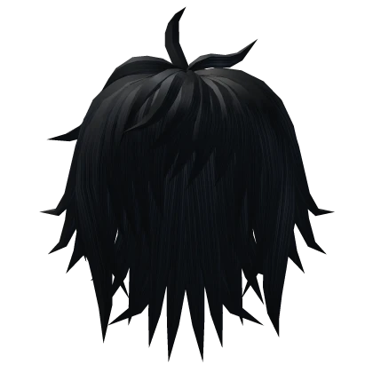 Midnight Messy Scene Wolf cut Hair | Roblox Item - Rolimon's