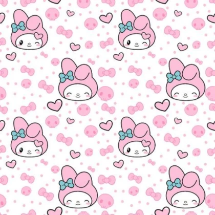 My melody pink cutecore sanrio pattern