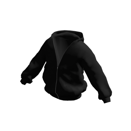 Hoodie Zip Hitam - Roblox