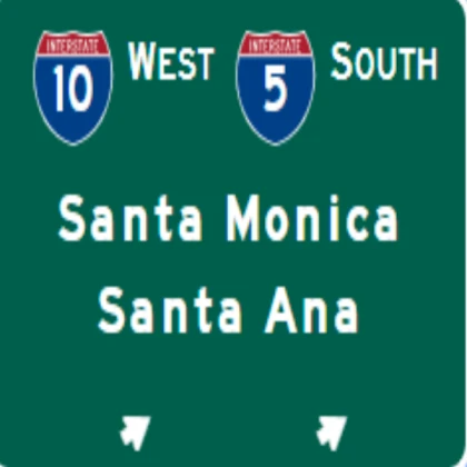 Los Angeles Freeway Sign
