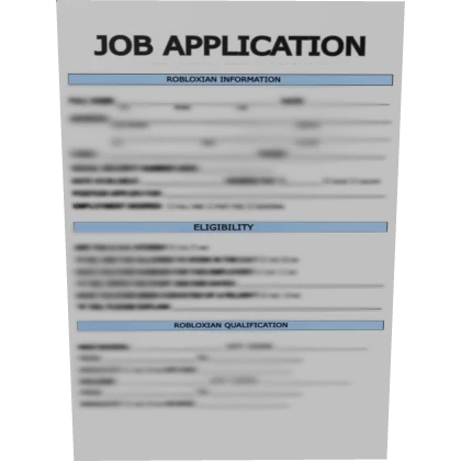 Job Application | Roblox Item - Rolimon's