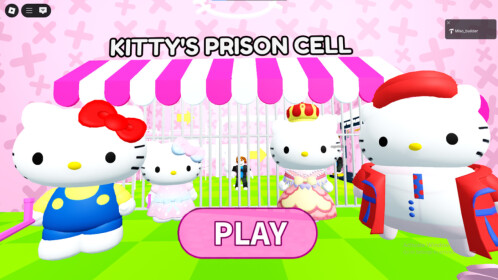 HELLO KITTY FAMILY PRISON RUN! - Roblox