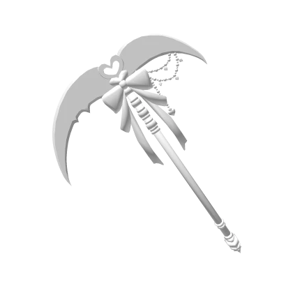 Double Heart Scythe | White | Roblox Item - Rolimon's