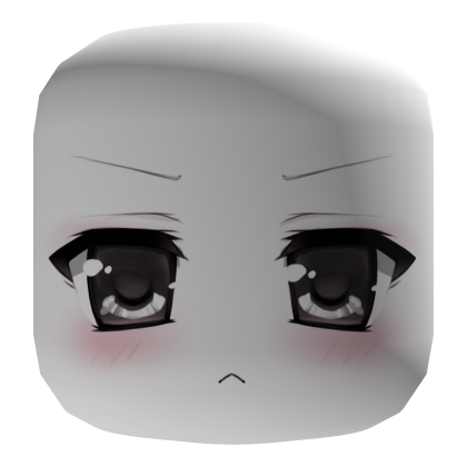 Cara de anime moe enojado lindo - Roblox