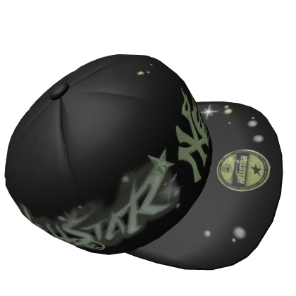 Gorra negra Hellstar NY Graffiti | Lateral - Roblox