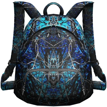Blue Cyber Realistic Canvas Backpack | Roblox Item - Rolimon's