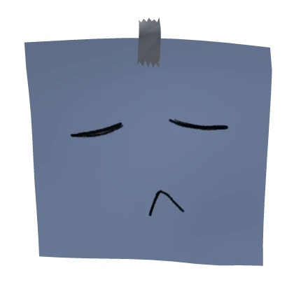 Sticky Note Emotion: Tiredly Sad | Roblox Item - Rolimon's